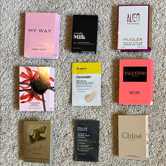 Skincare | New Assorted Fragrance And Skincare Sample Set | Poshmark